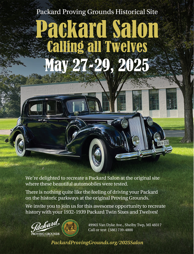 Packard Salon Calling all Twelves - Packard Proving Grounds Historic Site